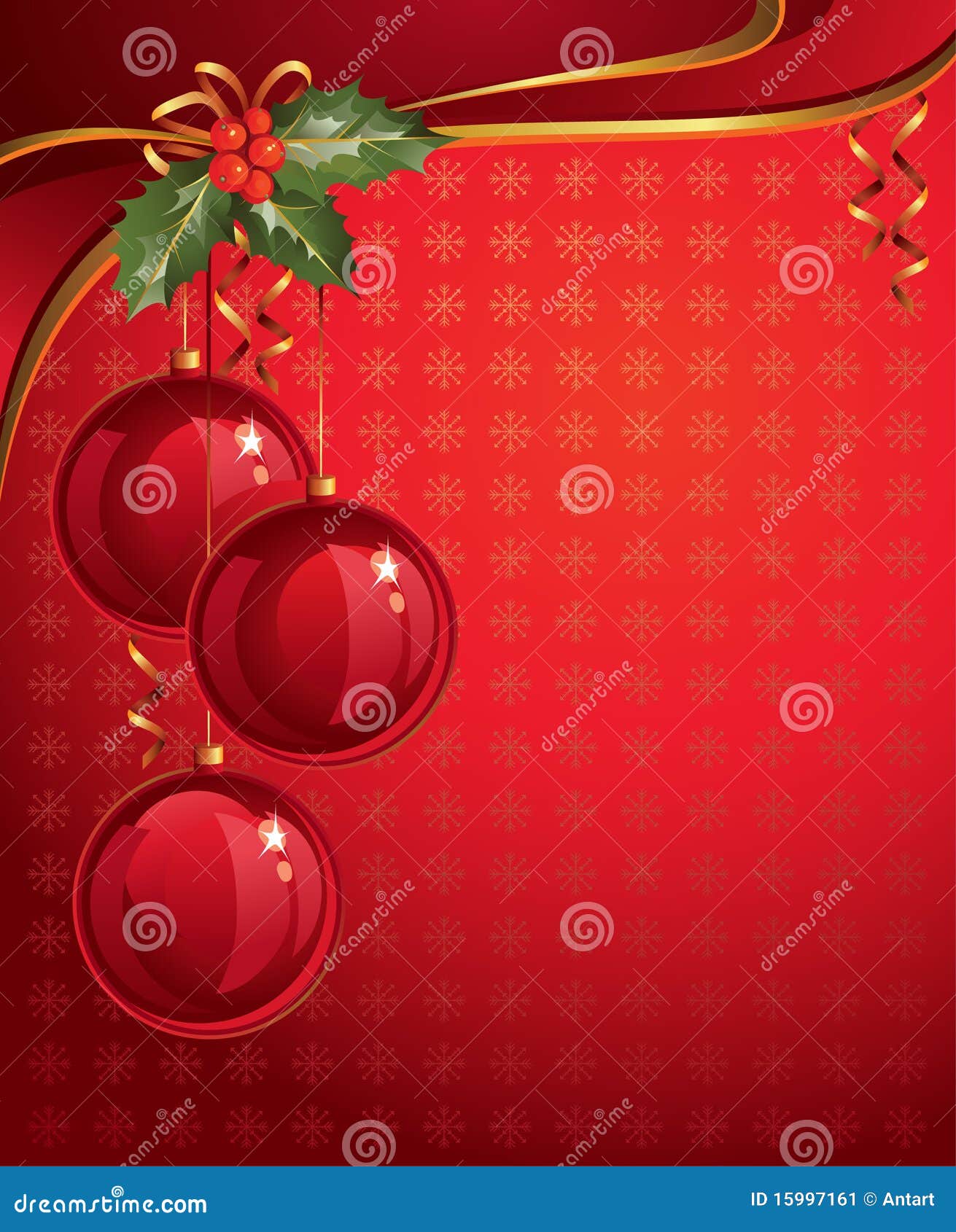 Vertical Red Christmas Backdrop Stock Vector - Illustration of festive ...