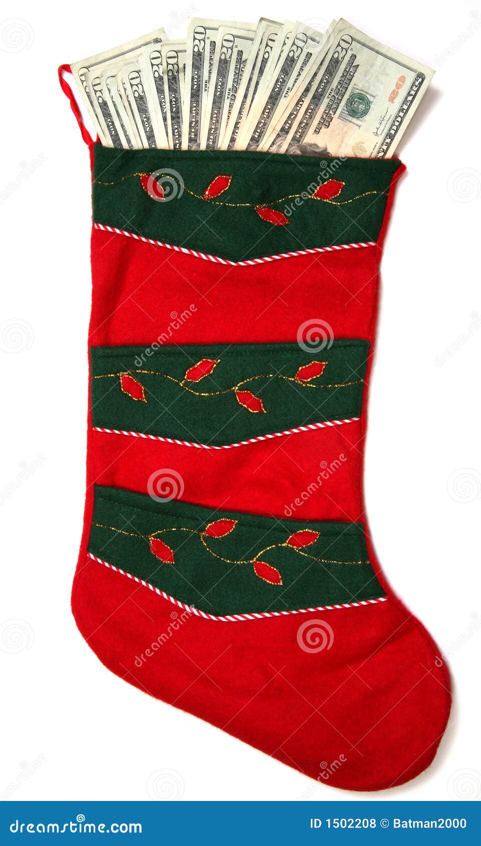 Money In The Sock Royalty-Free Stock Photo | CartoonDealer.com #13486371