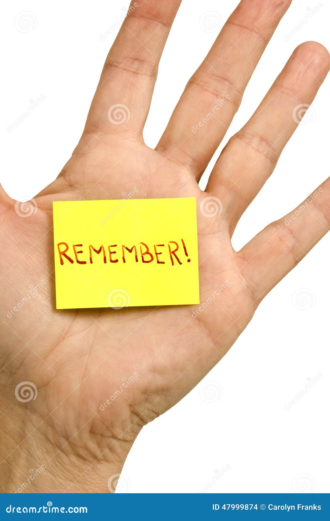 Vertical REMEMBER Note stock photo. Image of memory, reminder - 47999874