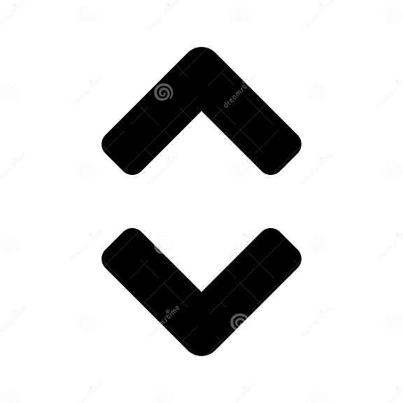 Vertical Resize Arrows Vector Design Stock Vector - Illustration of ...