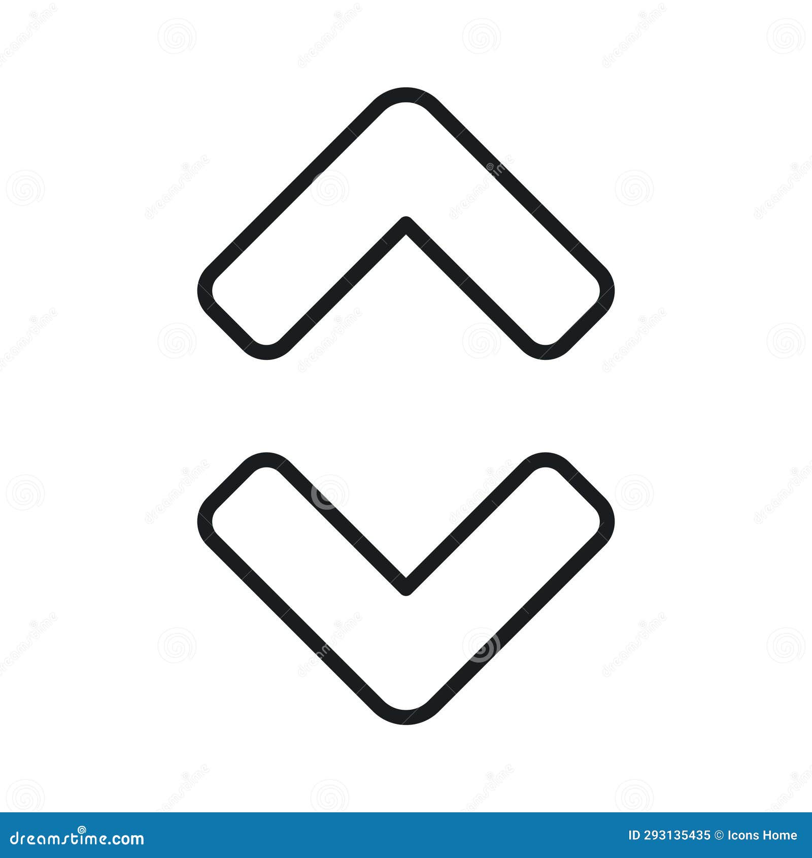 Vertical Resize Arrows Vector Design | CartoonDealer.com #293131217