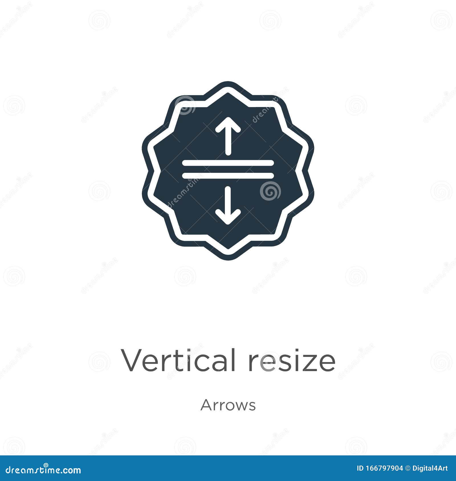 Vertical Resize Icon Vector. Trendy Flat Vertical Resize Icon from ...
