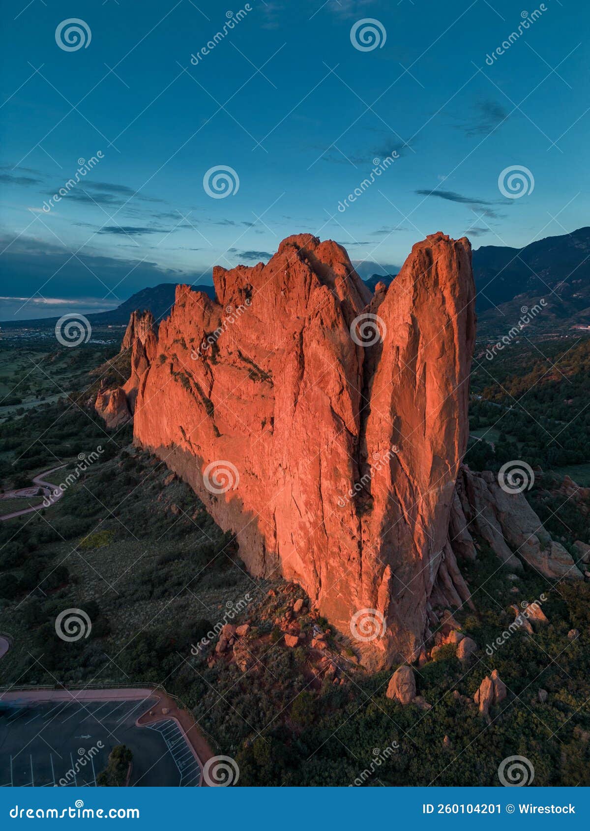 Vertical of Rock Formations in Colorado. Stock Image - Image of nature ...