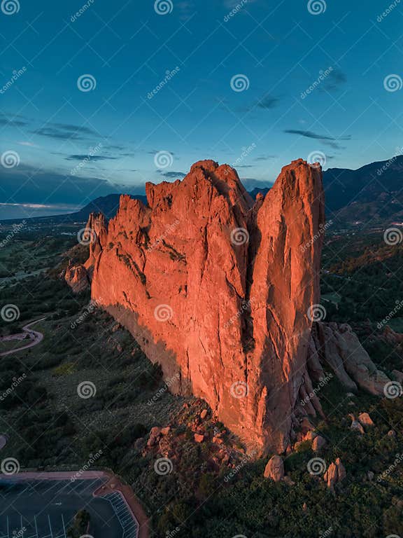 Vertical of Rock Formations in Colorado. Stock Image - Image of nature ...