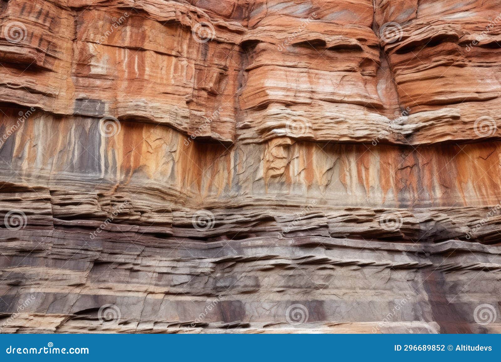 Vertical Rock Layers in a Canyon Wall Stock Photo - Image of wall, face ...