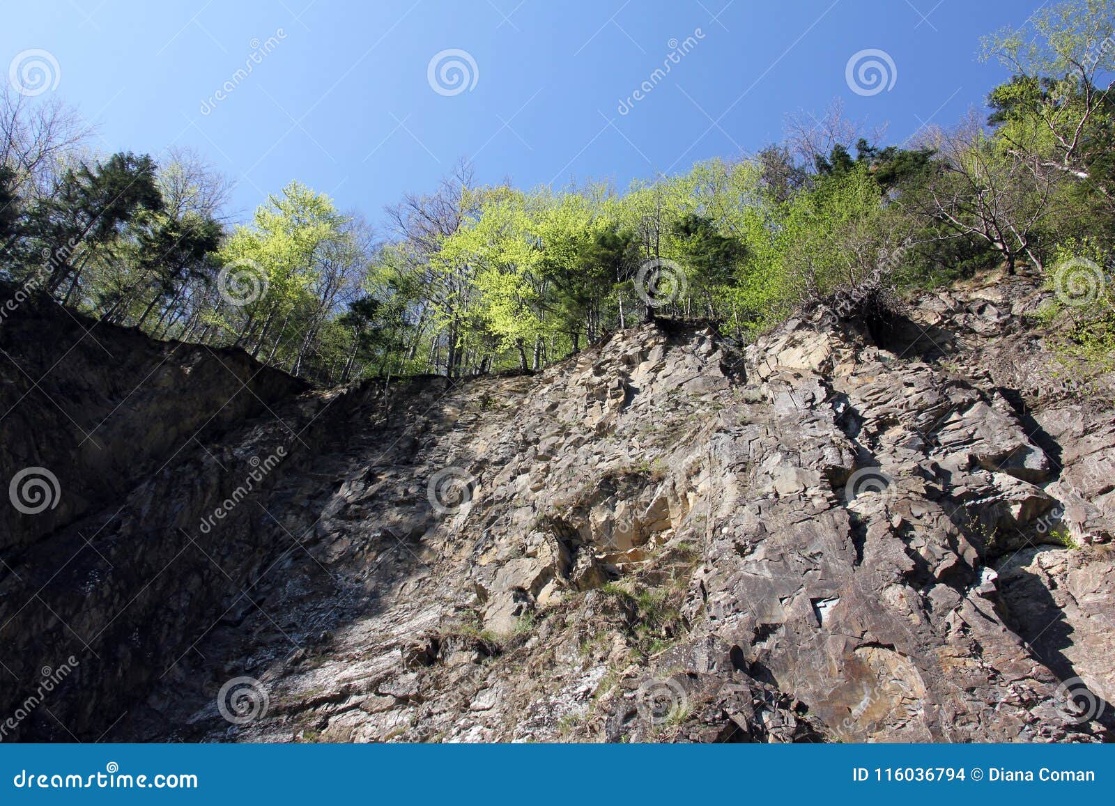 Vertical Rock in the Mountains Stock Photo - Image of climbers, perfect ...