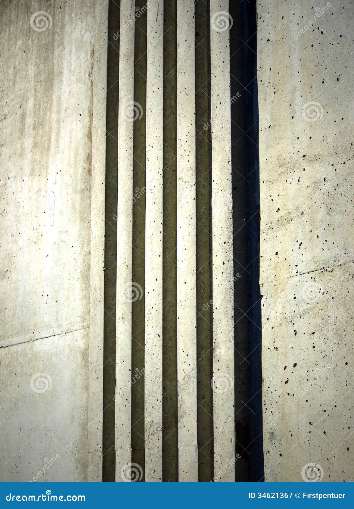 Vertical Rough Concrete Bands Stock Image - Image of pressure, outer ...
