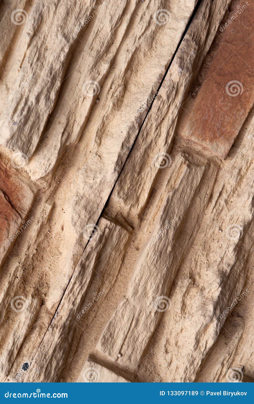 Vertical Rough Concrete Wall Brick Background Stock Image - Image of ...