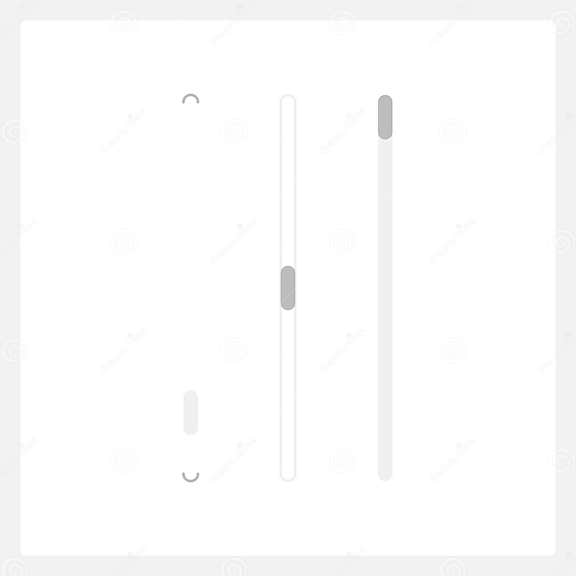 Vertical Scroll Bar UI Element Template Stock Vector - Illustration of ...