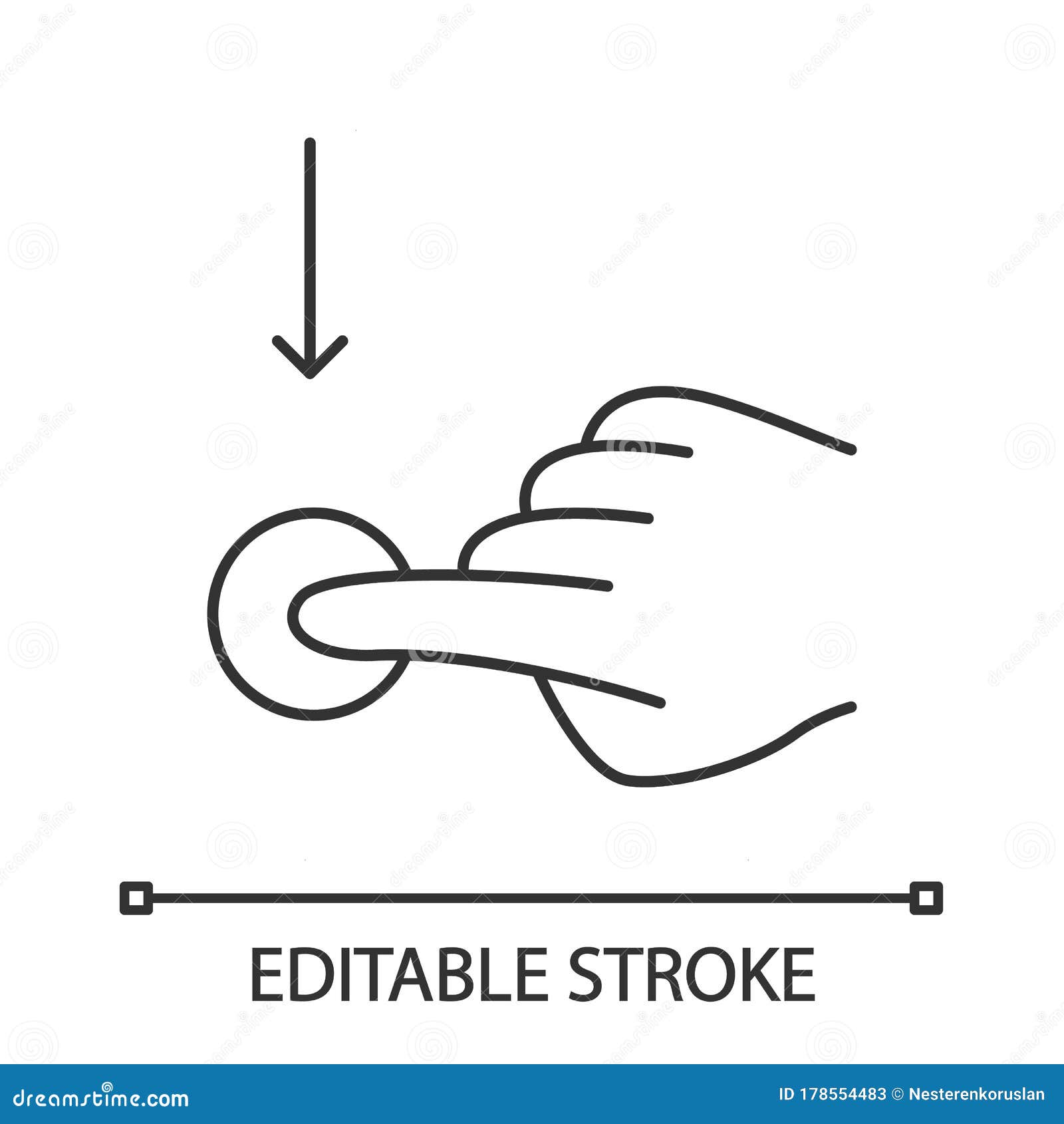 Vertical Scroll Bar Beveled Buttons Vector Illustration | CartoonDealer ...