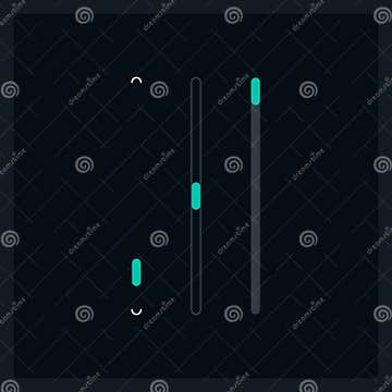 Vertical Scrollbar UI Element Template Stock Vector - Illustration of sign, scroll: 264690068