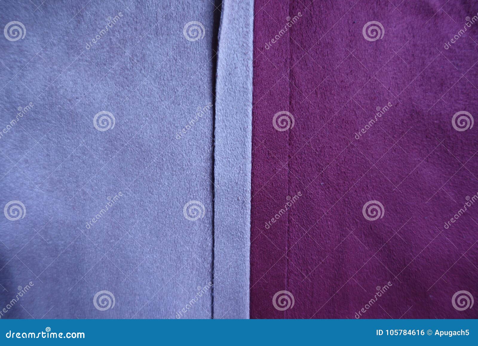 Vertical Seam between Two Colors of Suede Stock Photo - Image of ...