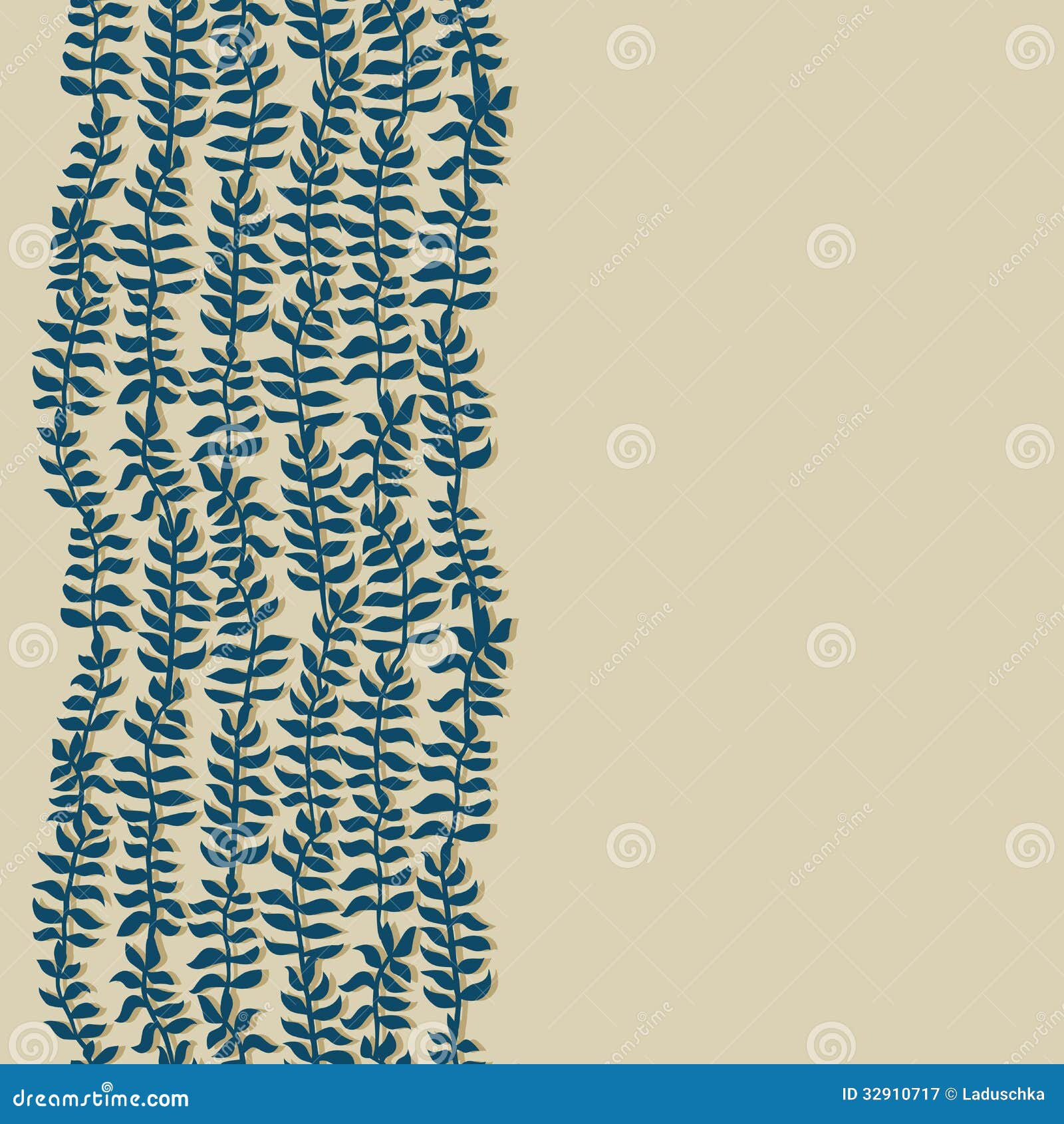 Vertical seamless border. stock vector. Illustration of vertical - 32910717