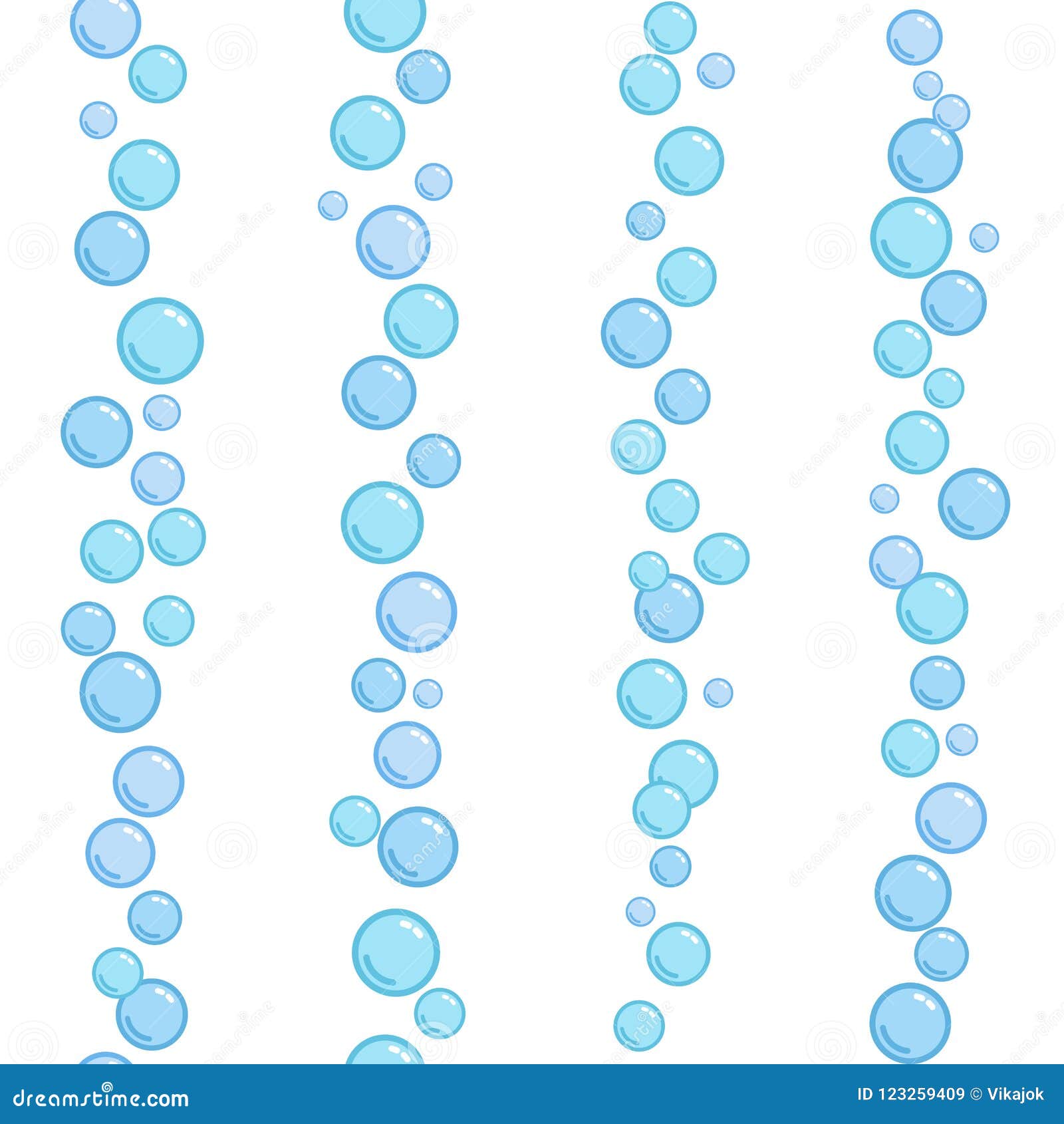 Vertical Seamless Soap Bubble Stripes, Naive and Simple Lines with ...