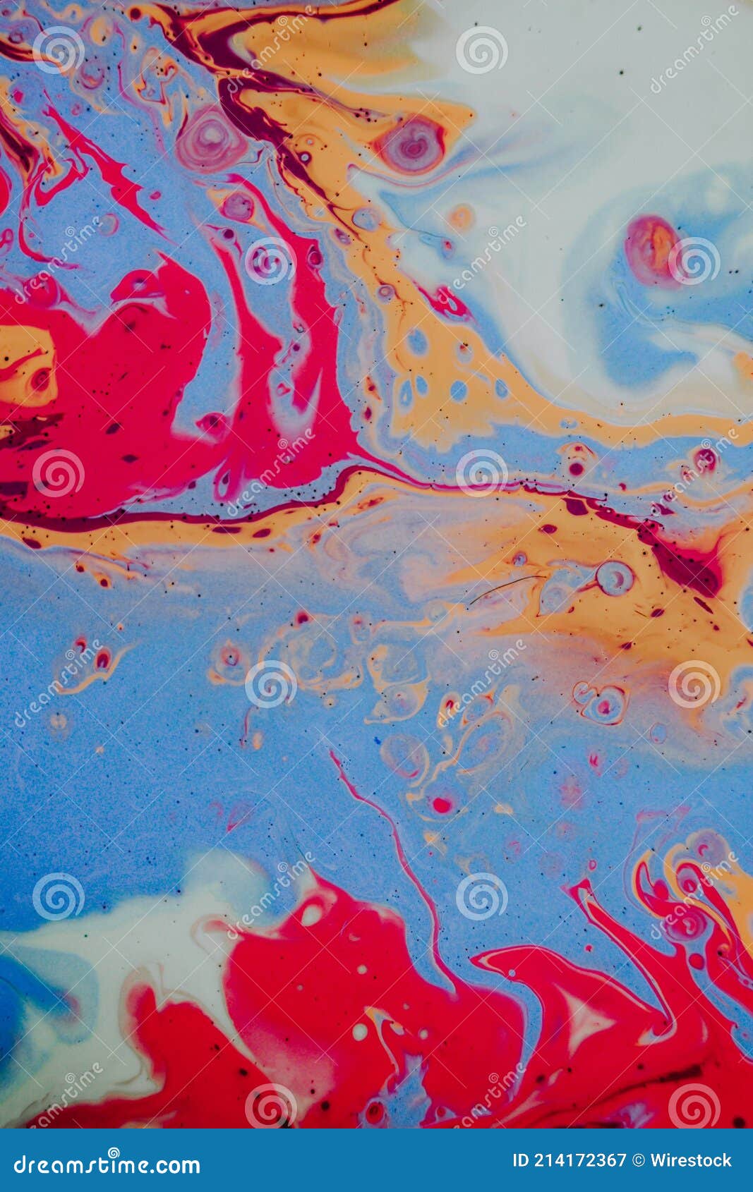 Vertical Shot of an Abstract Gouache Painting Stock Image - Image of ...
