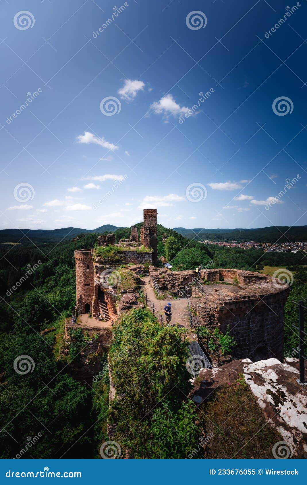 Vertical Shot of Altdahn Castle Ruins in Germany Editorial Image ...