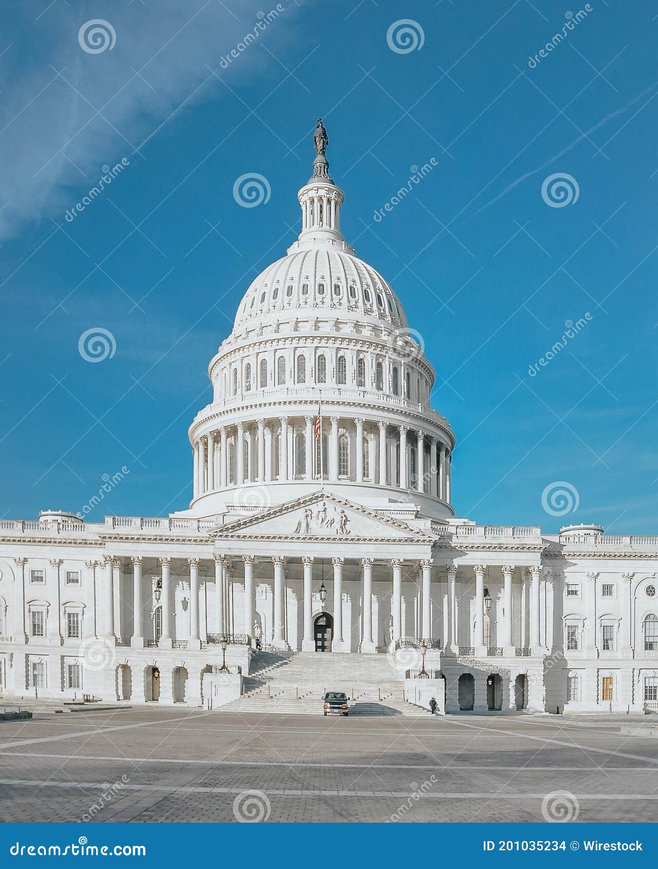 Vertical Shot of American Capital Building in Washington DC Stock Photo ...
