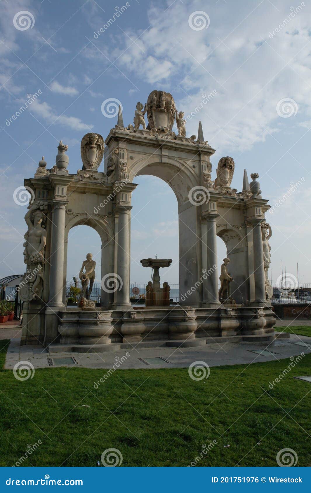 Vertical Shot of Ancient Naples Arch Stock Photo - Image of vertical ...