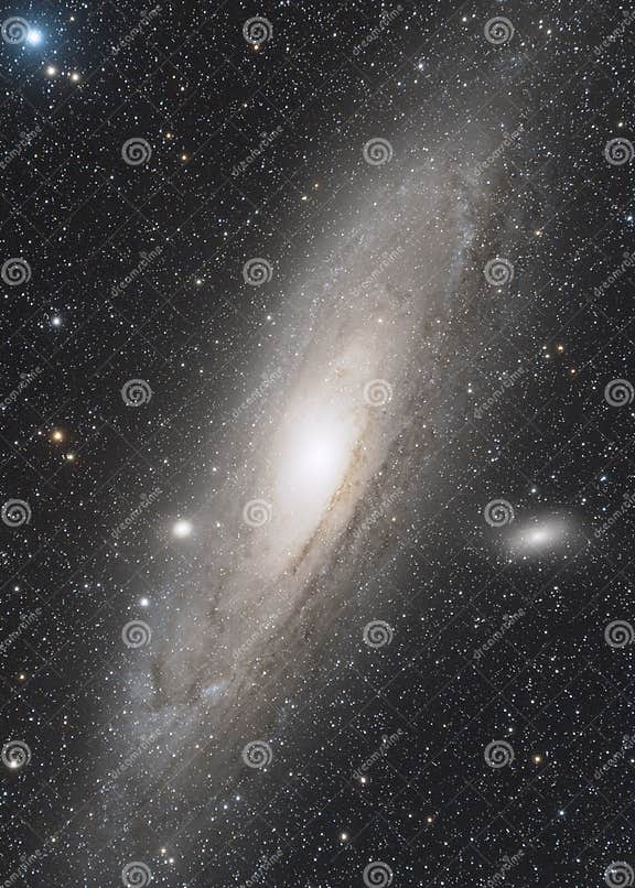 Vertical Shot of Andromeda Galaxy. Stock Photo - Image of texture ...