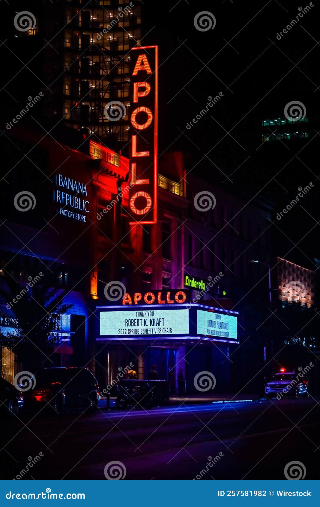 Vertical Shot of the Apollo Theater in Harlem, New York Editorial ...