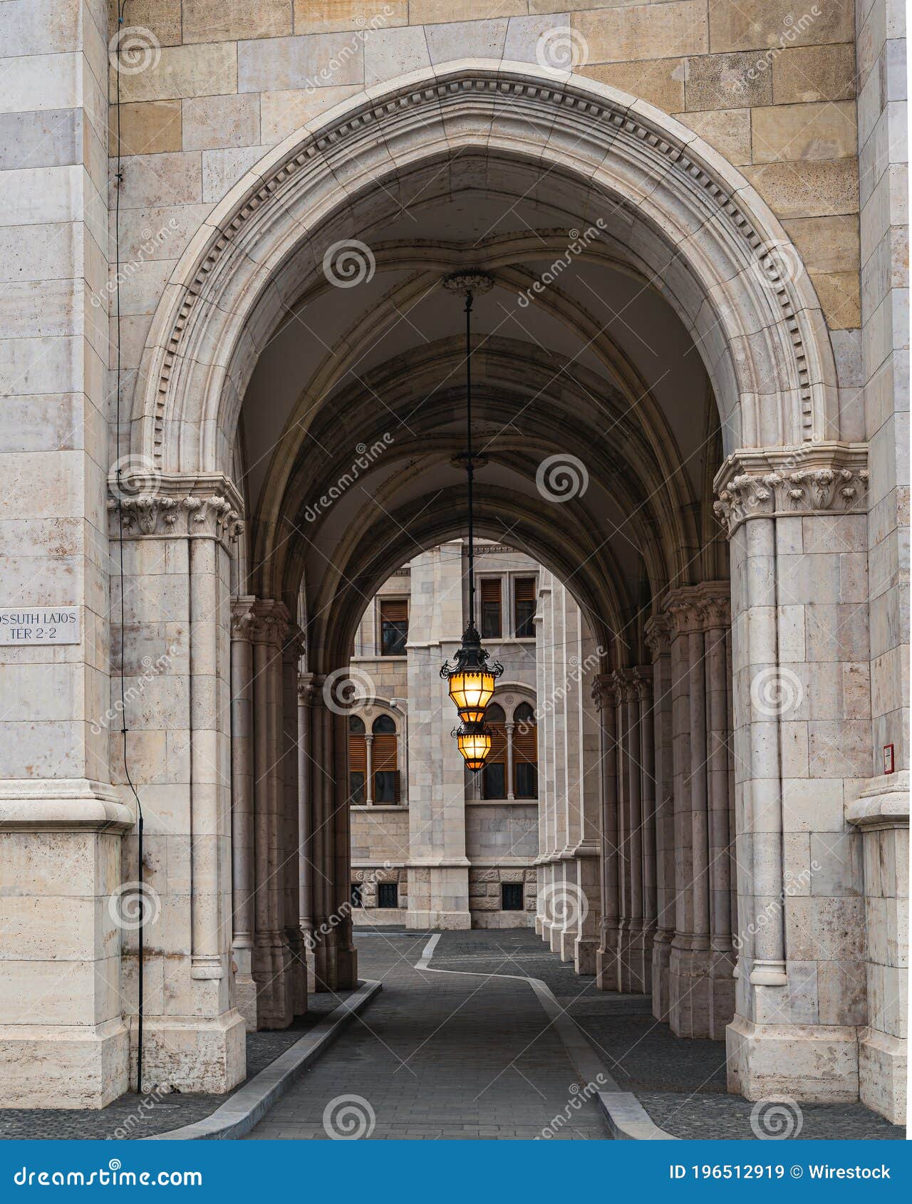 Vertical Shot of an Arch in a Building Stock Image - Image of arches ...