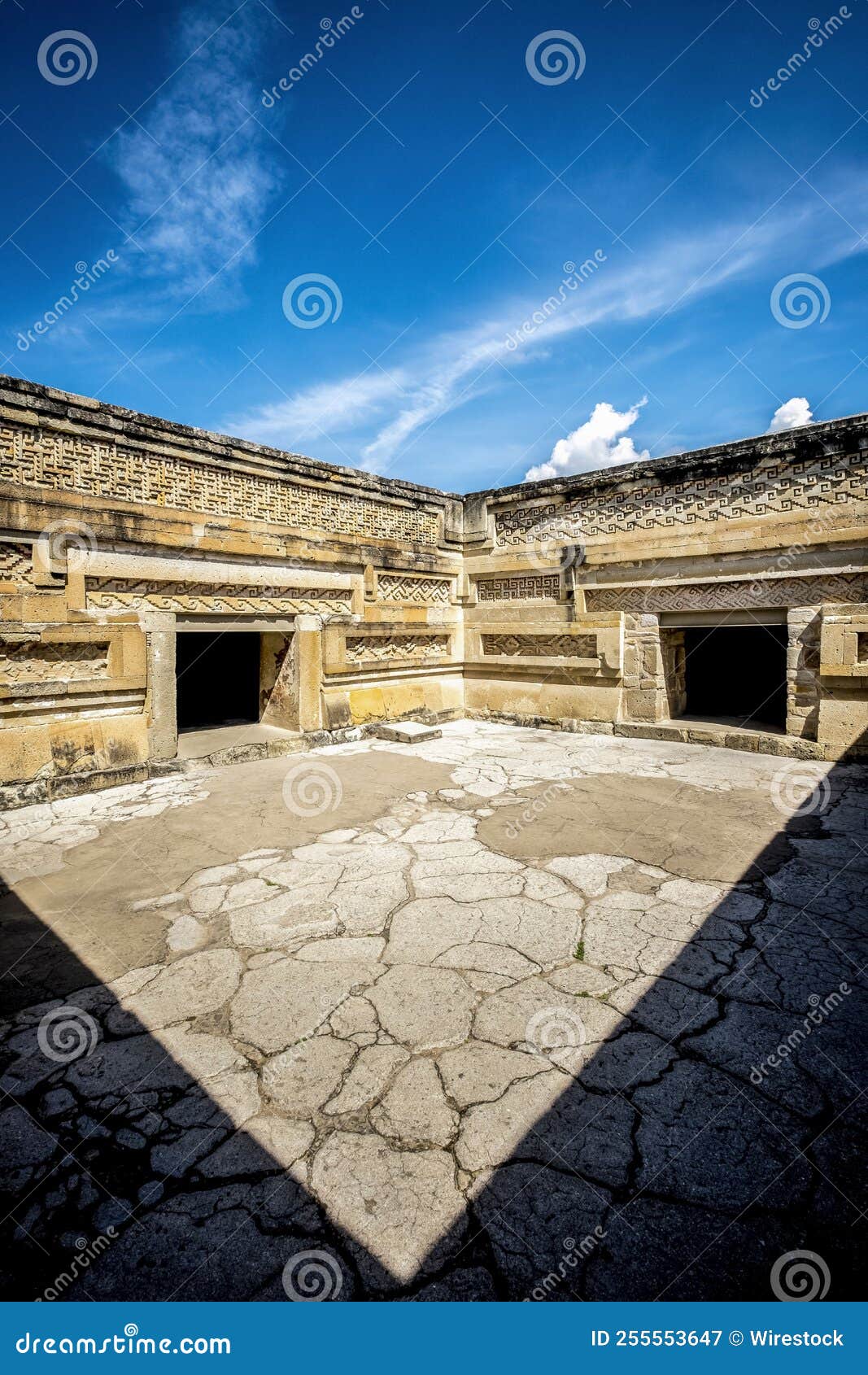 Vertical Shot of the Archaeological Site of Mitla in the State of ...