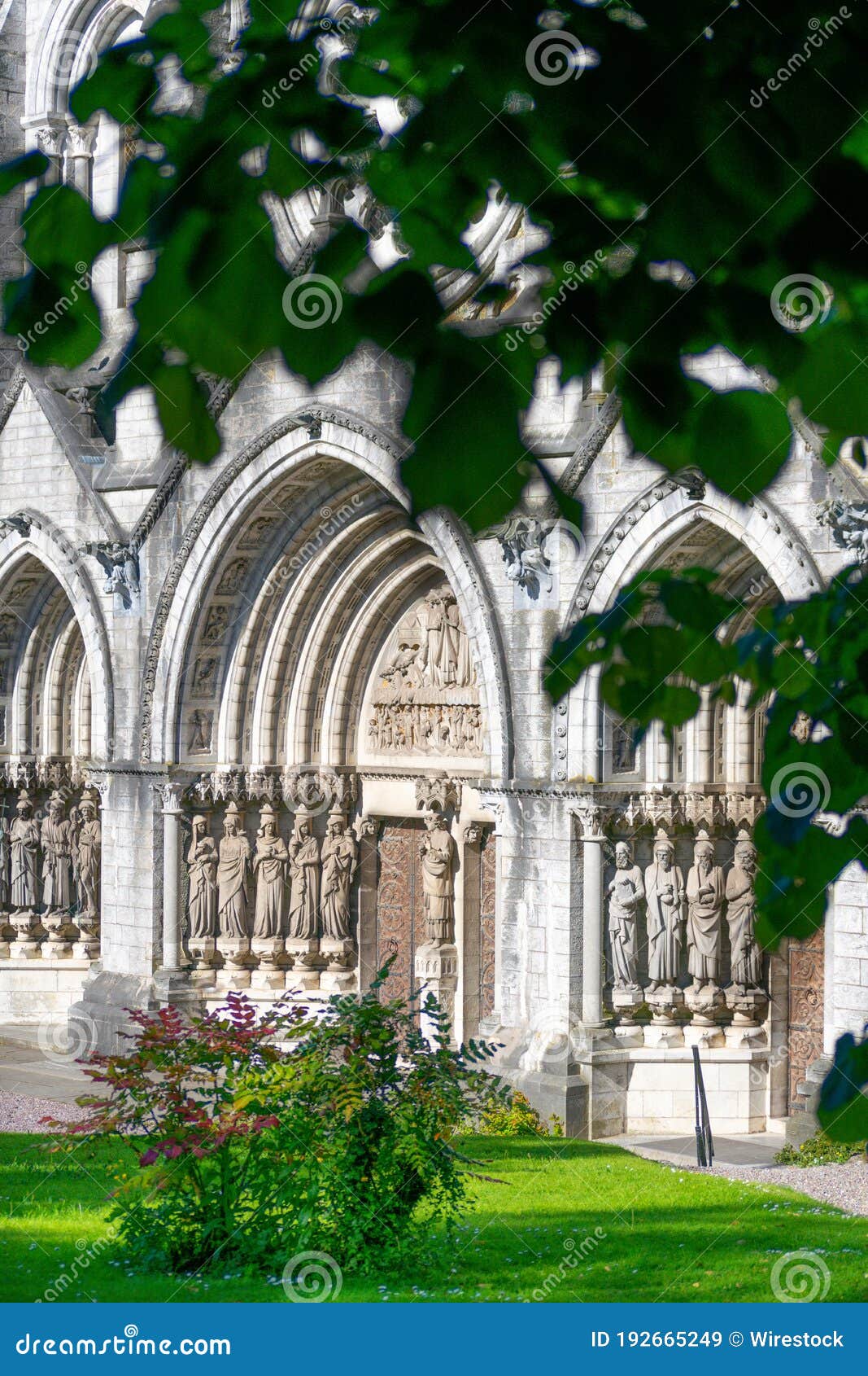 Vertical Shot of Architecture Gothic Pointed Arches Stock Image - Image ...