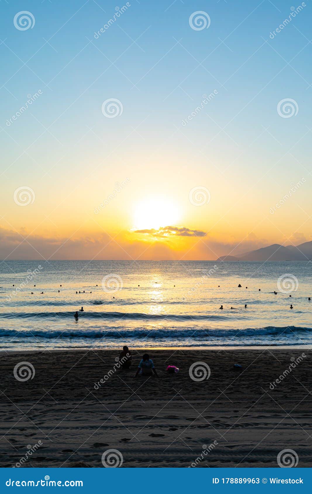 Vertical Shot of Beach Shore with People in Nha Trang Stock Image ... Vertical Shot of Beach Shore with People in Nha Trang Stock Image ...
