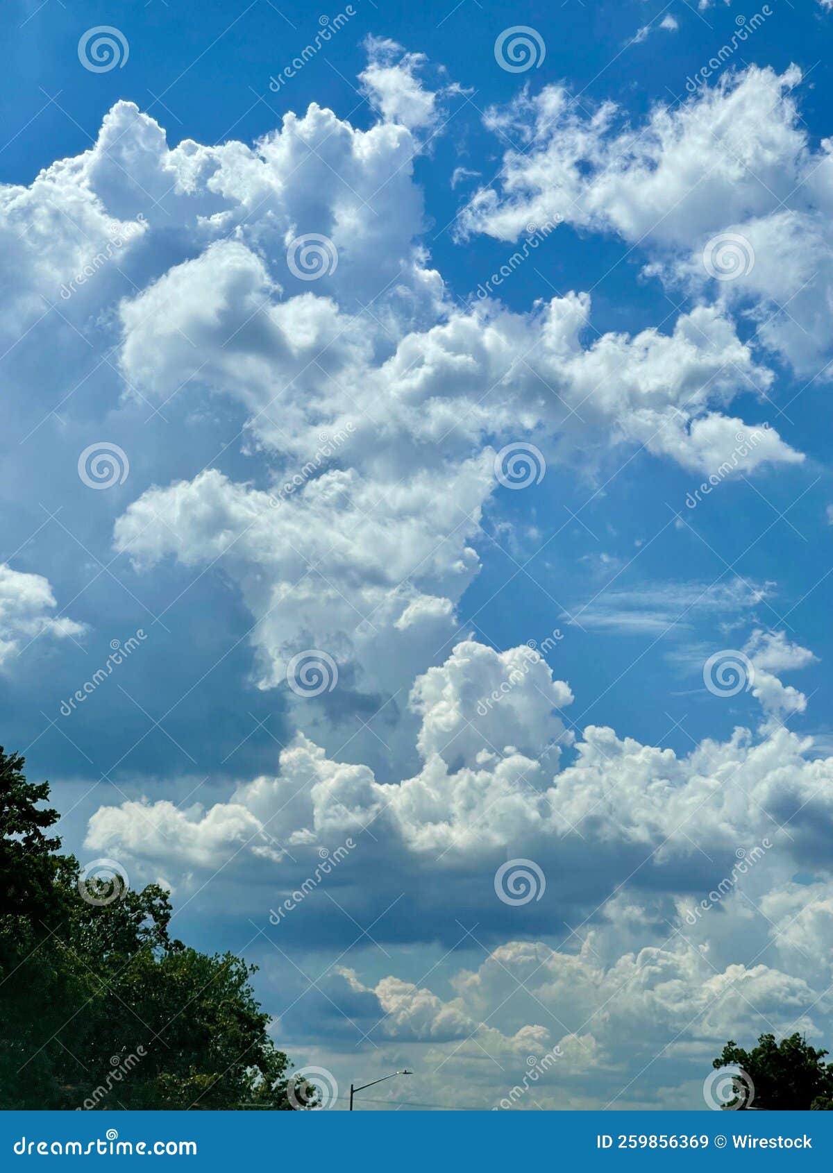 Vertical Shot of the Beautiful Clouds in the Sky Stock Image - Image of ...