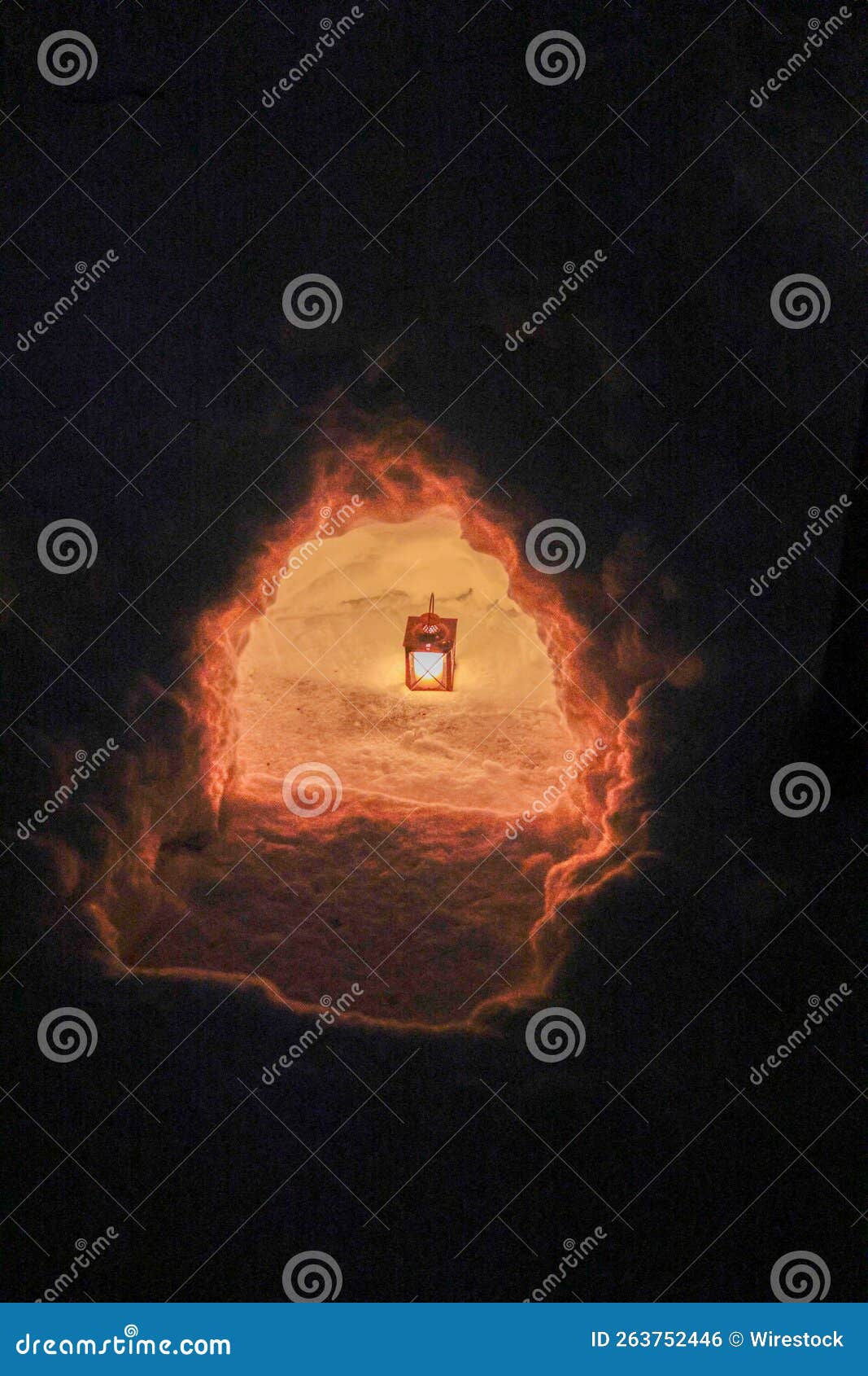 Vertical Shot of a Beautiful Lantern in the Cave Stock Photo - Image of ...
