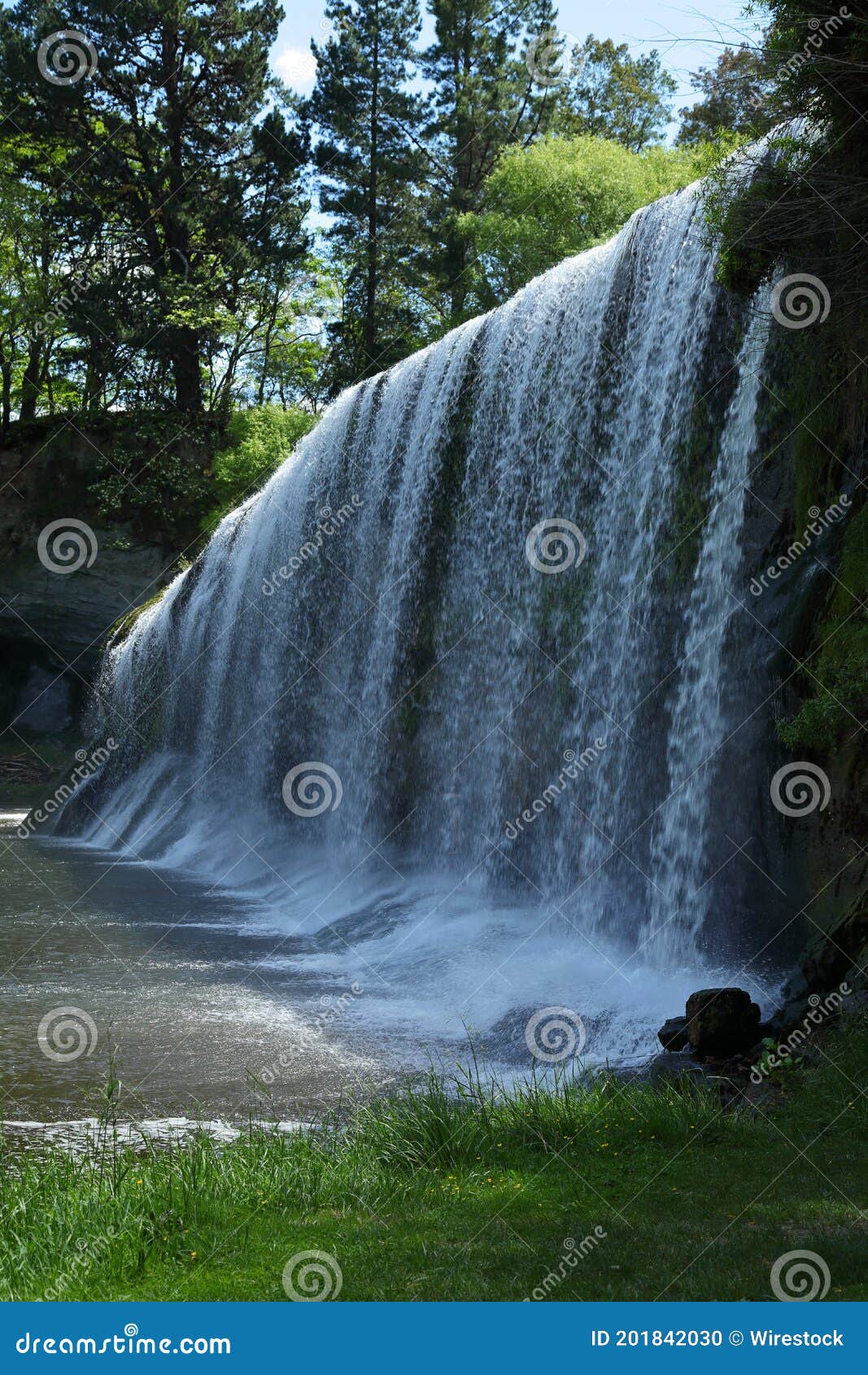 Vertical Shot of a Beautiful Waterfall Stock Photo - Image of creek ...