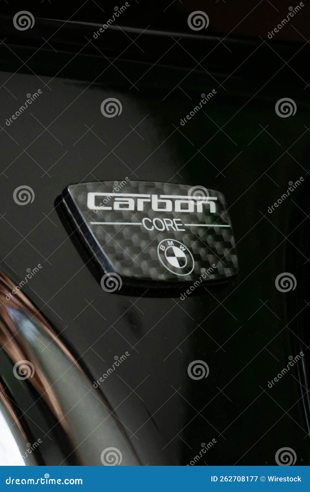 Vertical Shot of Black BMW 7 Series Carbon Core Badge Editorial ...