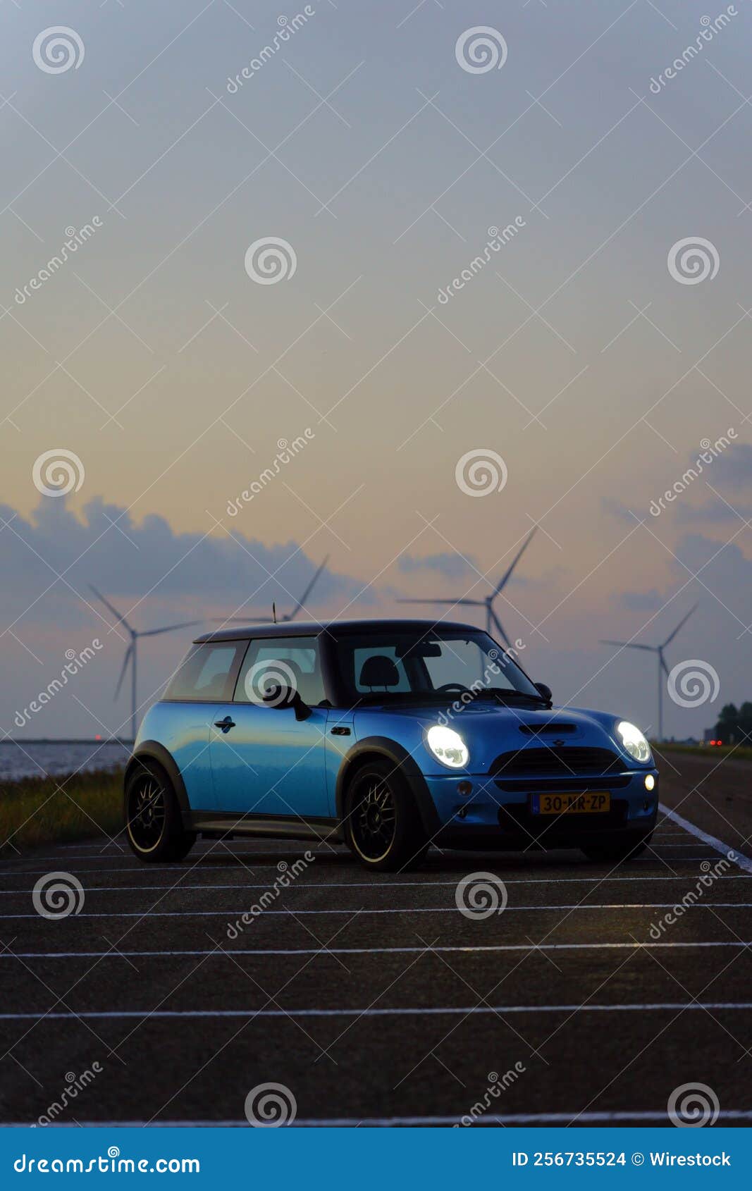 Vertical Shot of Blue Mini Cooper S R53 Editorial Stock Image - Image ...