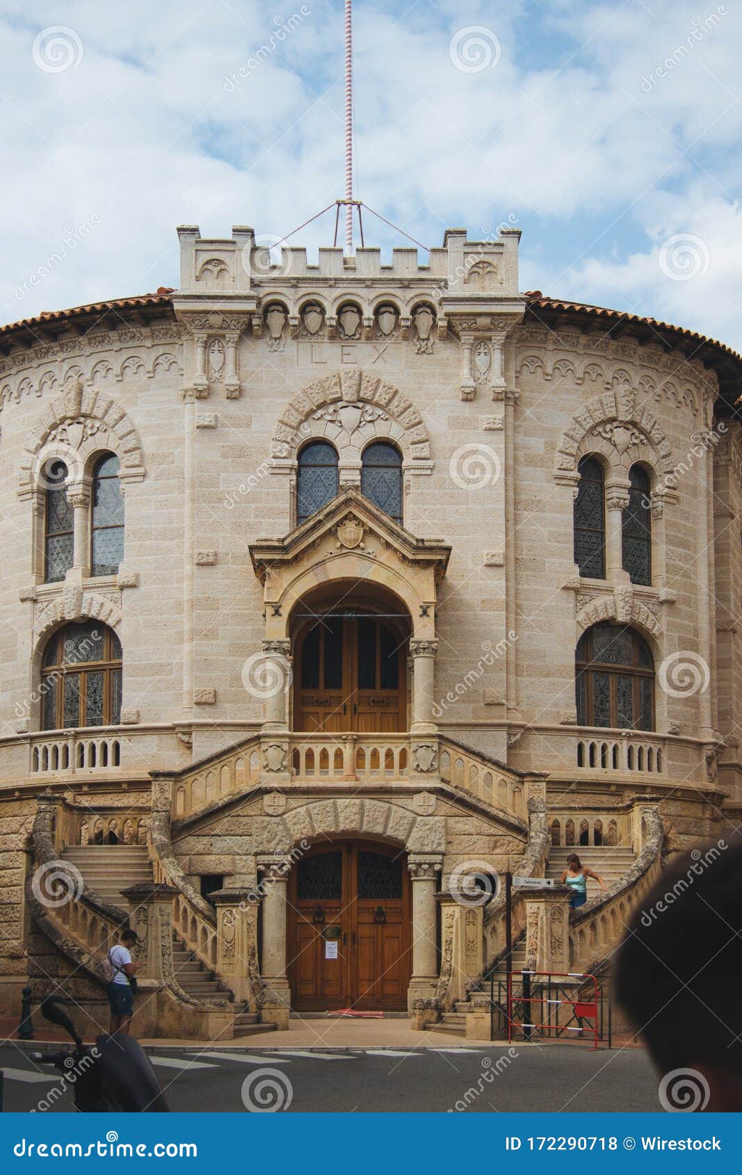 Vertical Shot of a Building in Monte-Carlo, Monaco Editorial Stock ...