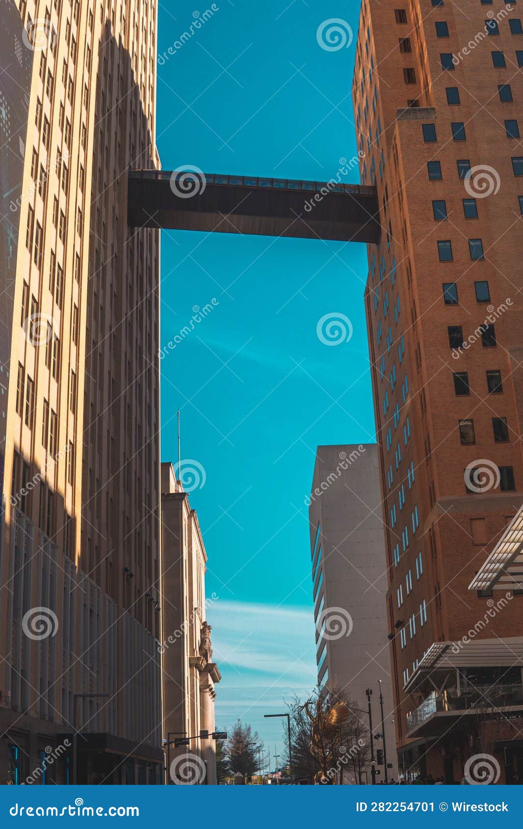 Vertical Shot of a Building Typical of the Dallas Architecture in Texas ...