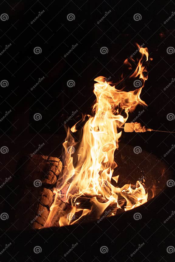 Vertical Shot of Burning Fire Flames Stock Image - Image of background ...
