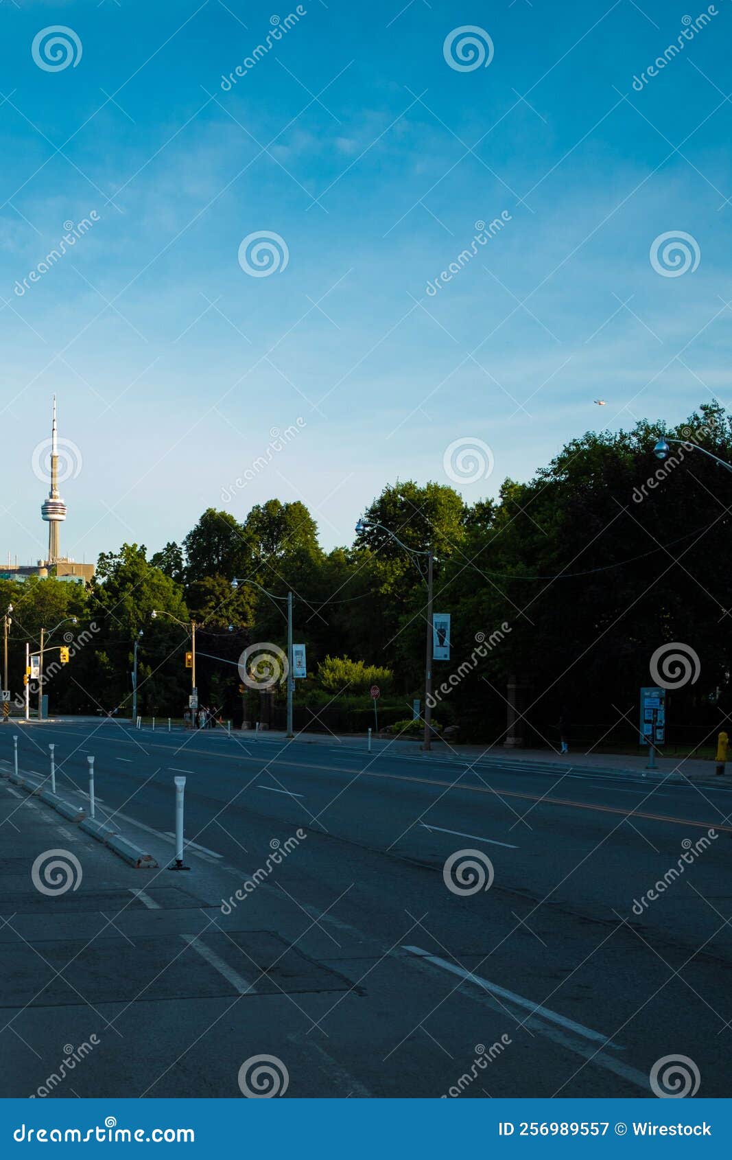 Vertical Shot of the CN Tower in Downtown Toronto Editorial Photography ...
