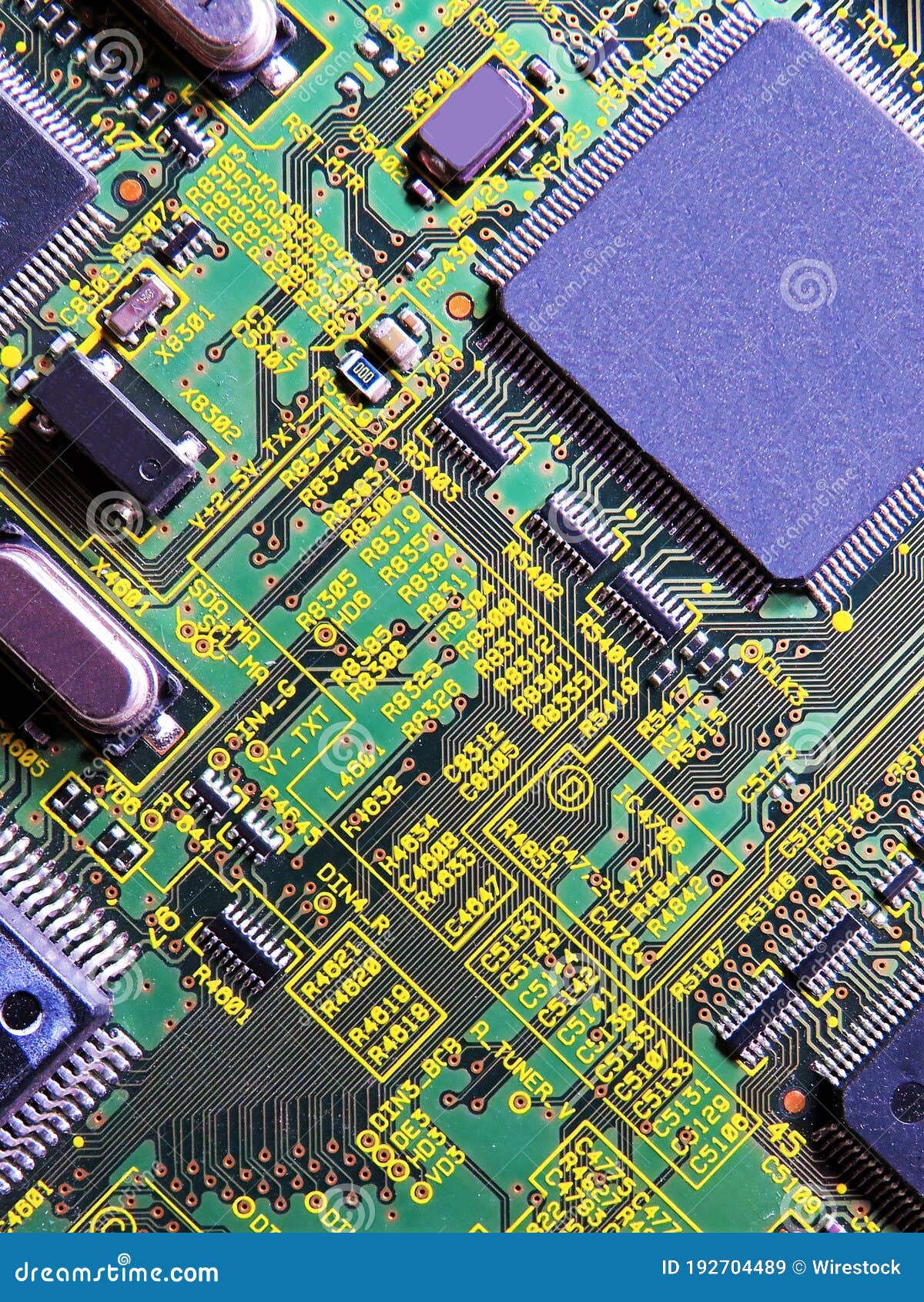 Vertical Shot of Computer Memory Chip Stock Image - Image of ...