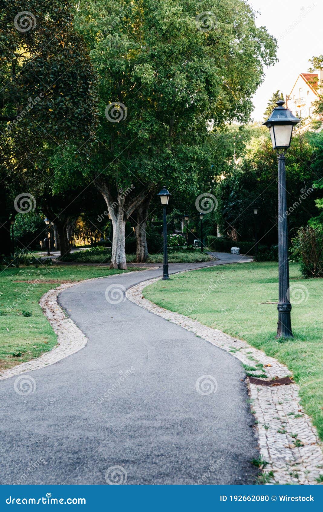 Curvy Pathway Through The Muddy Decorative Pond Made Of Barrel Shaped ...