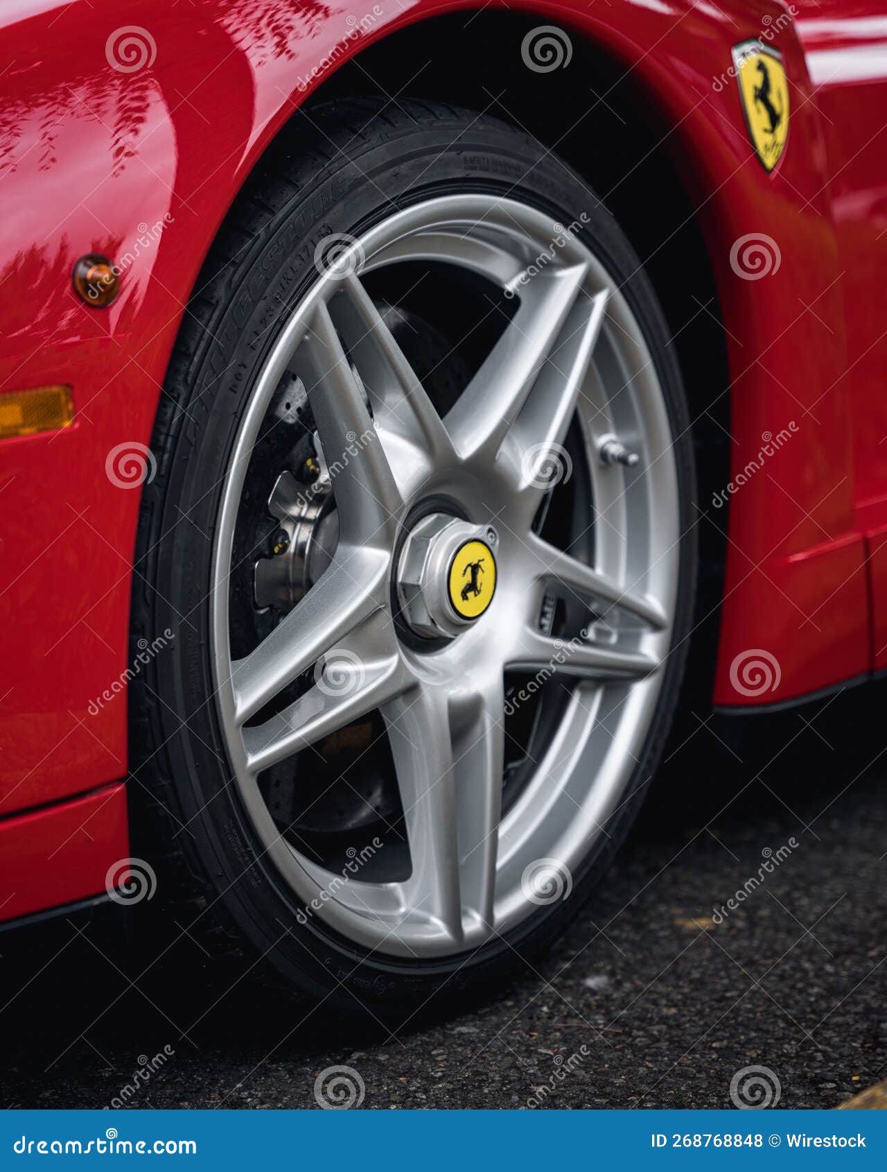 Vertical Shot of the Details of a Red Ferrari F40 Editorial Stock Photo ...