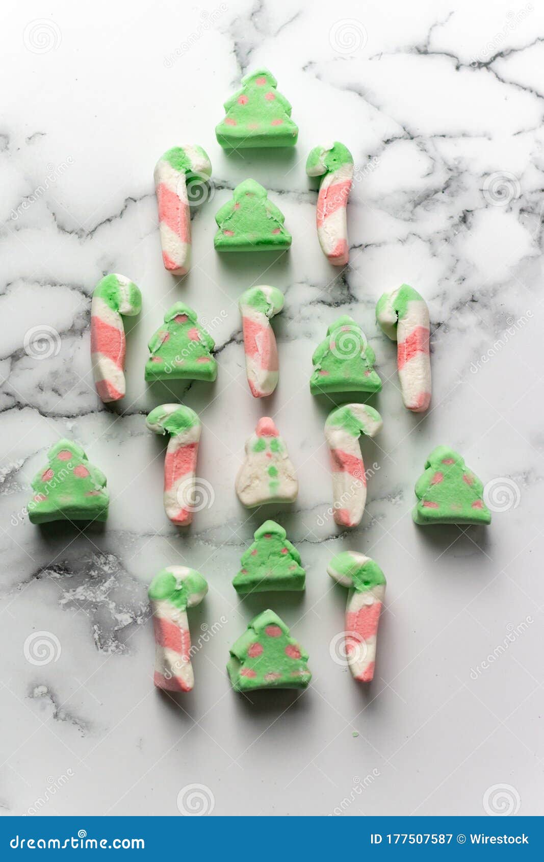 Vertical Shot of Different Christmas Cookies in Shapes of a Christmas ...