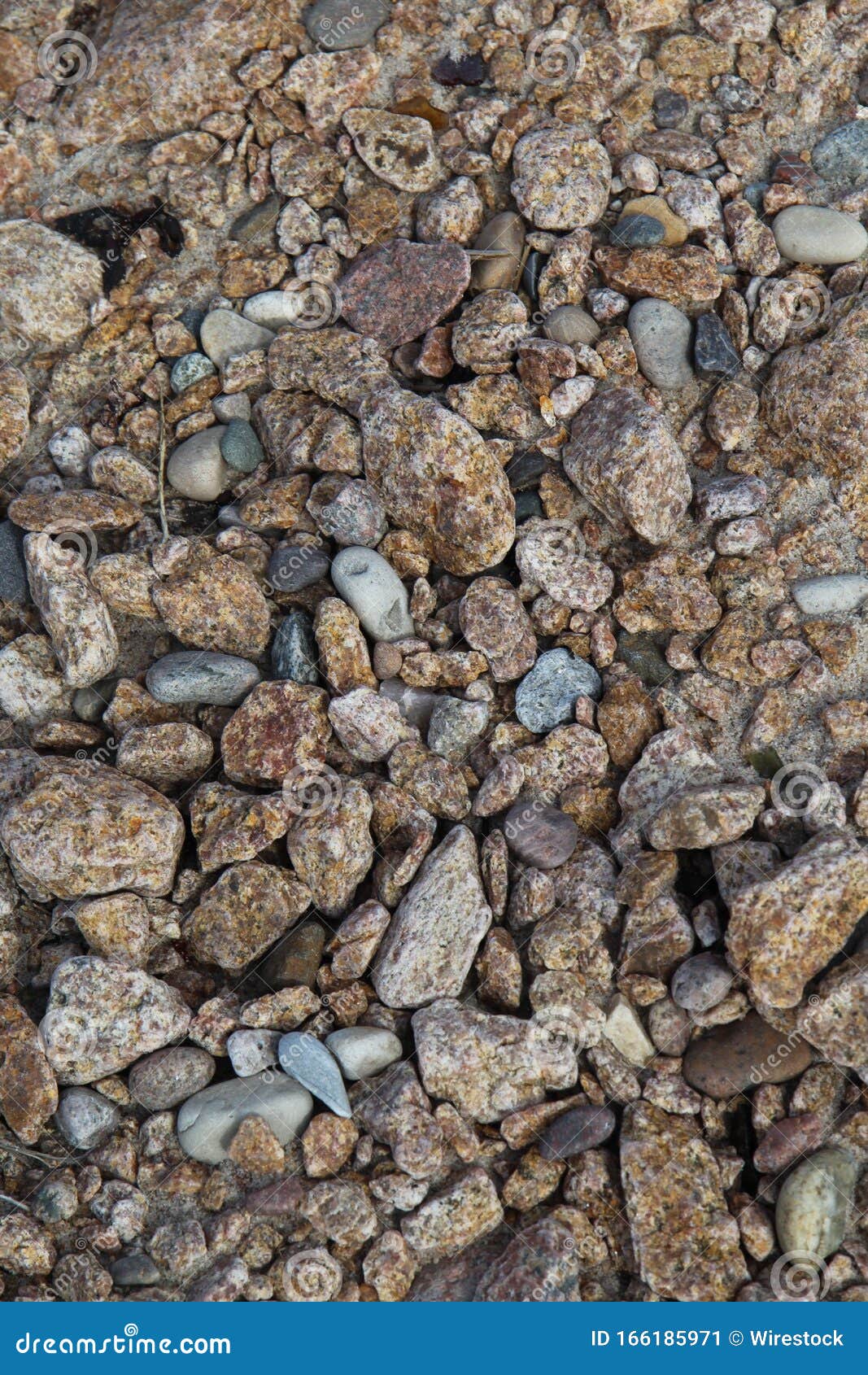 Vertical Shot of Different Rocks with Different Shapes and Sizes Stock ...