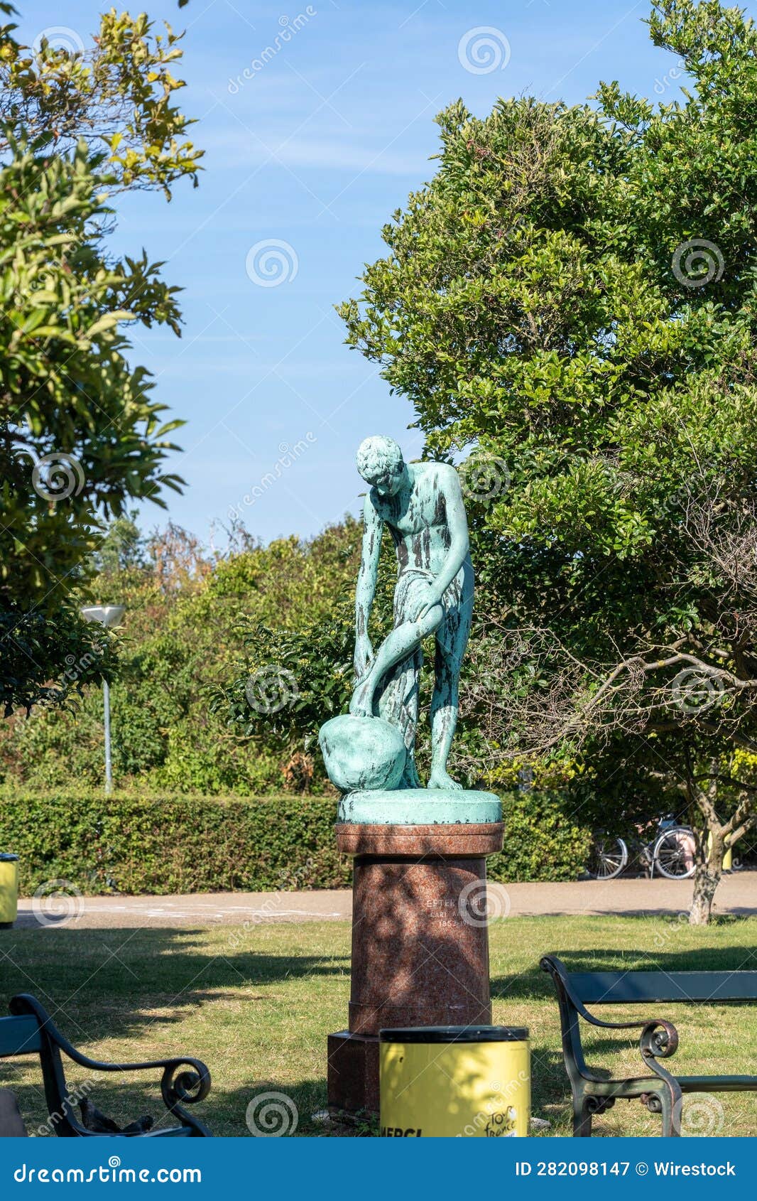Vertical Shot of a Efter Badet by Carl Aarsleff Surrounded by Lush ...