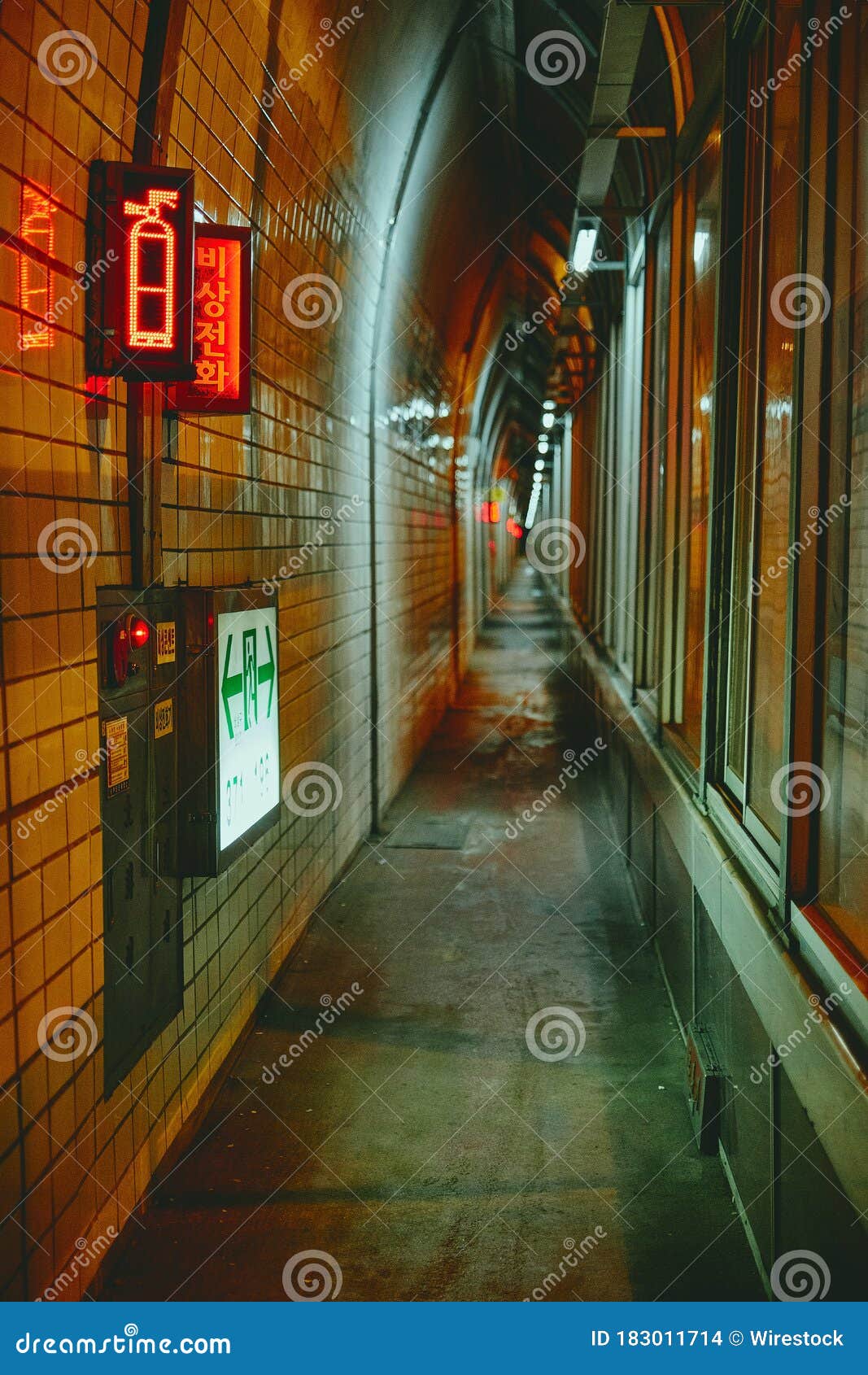 Vertical Shot of the Emergency Exit of a Subway Station Captured in ...