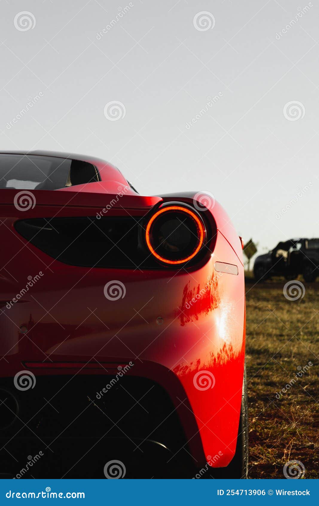 Vertical Shot of Ferrari 488 GTB on a Sunny Day Editorial Photo - Image ...