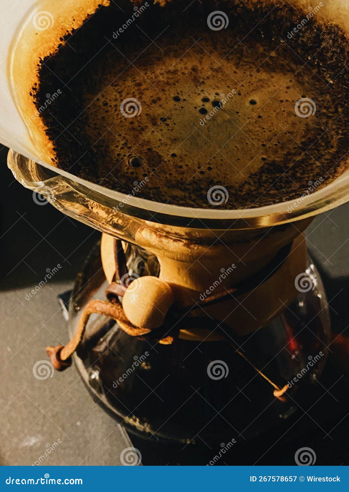 Vertical Shot of a Filtered Coffee Stock Image - Image of water, filter ...