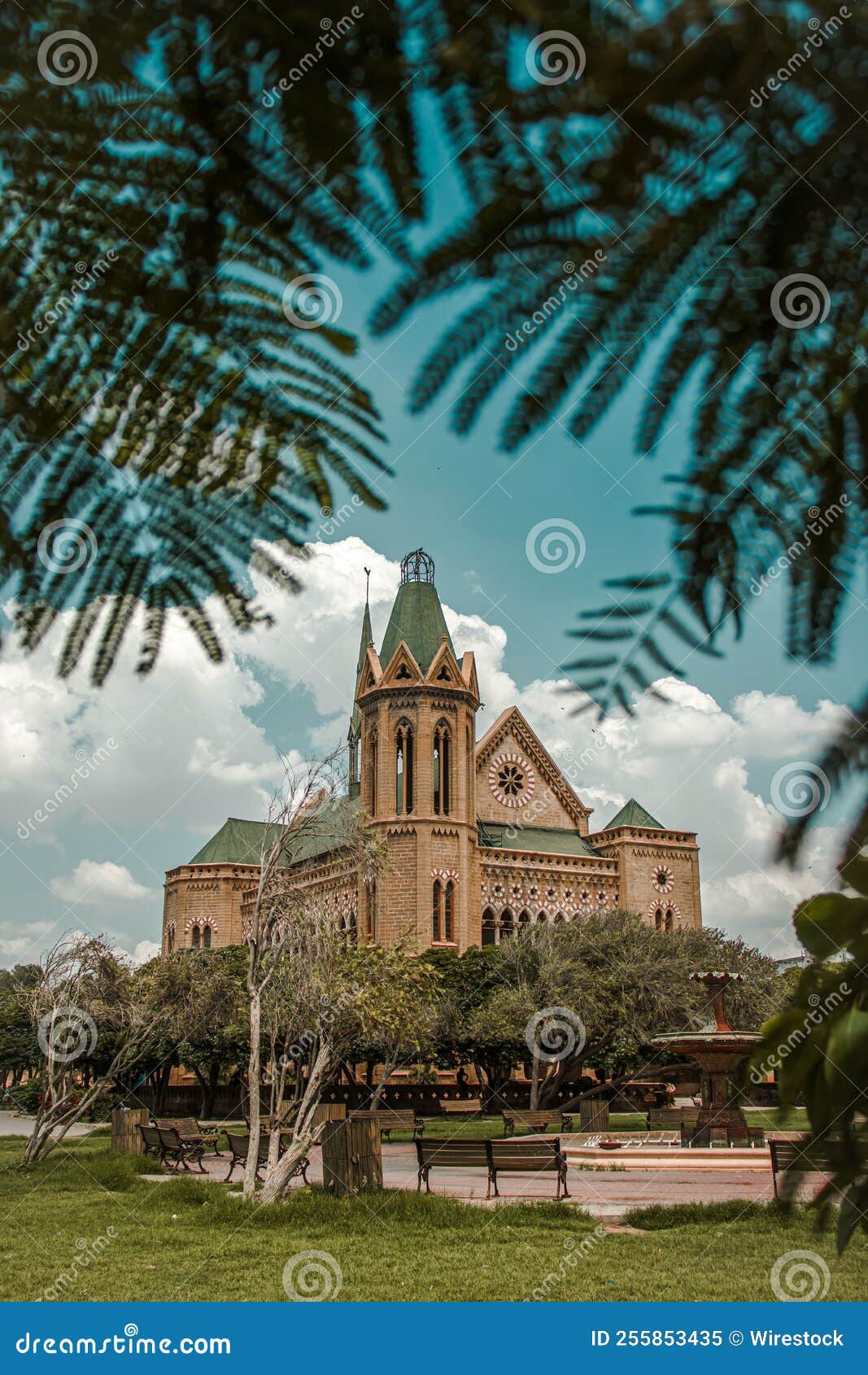 Vertical Shot of the Frere Hall in Pakistan Stock Image - Image of ...