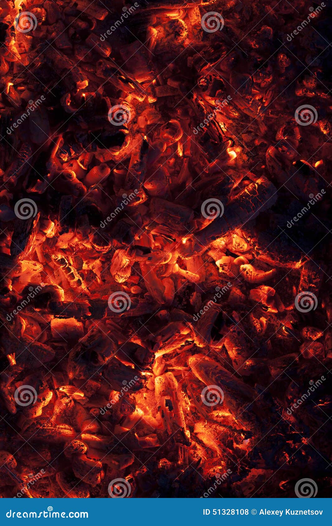 Vertical Shot of Glowing Embers in Hot Red Color Stock Photo - Image of ...