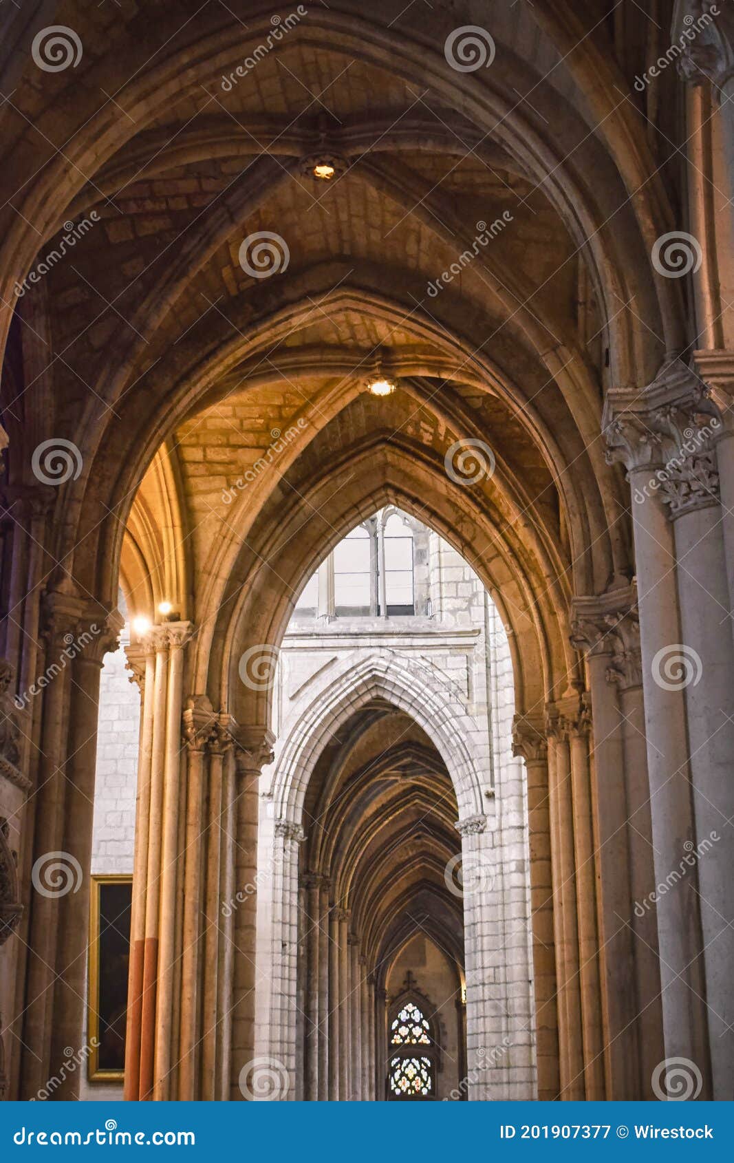 Vertical Shot of Gothic Cathedral Stock Image - Image of faith ...