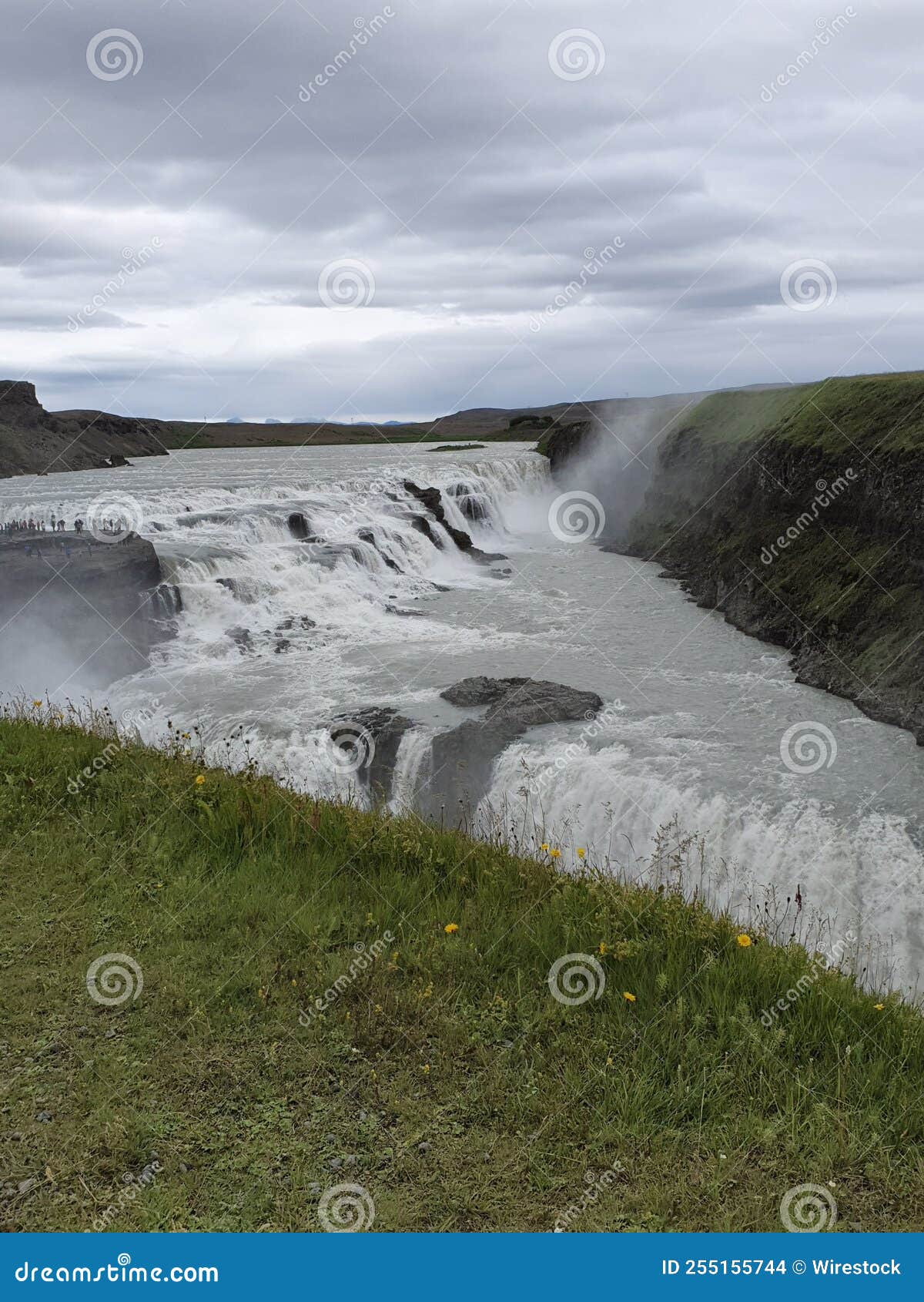 Vertical Shot of the Gullfoss Waterfall in Iceland Stock Photo - Image ...